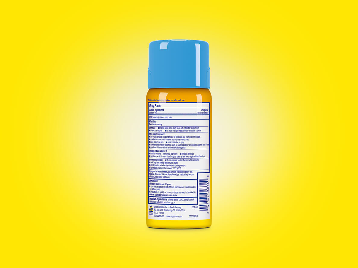 Lidocaine Pain Relief Dry Spray | Aspercreme® Pain Relief Products